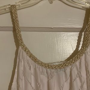 Versona | Dresses | Versona White Lace Dress With Fringe On It | Poshmark